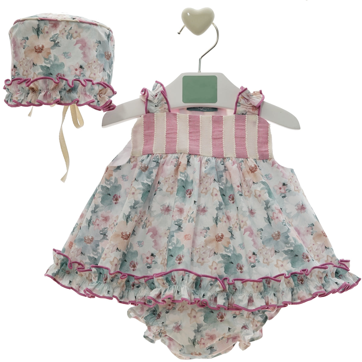 Melia Baby Dress With Bonnet (FINAL SALE) – OH NANA
